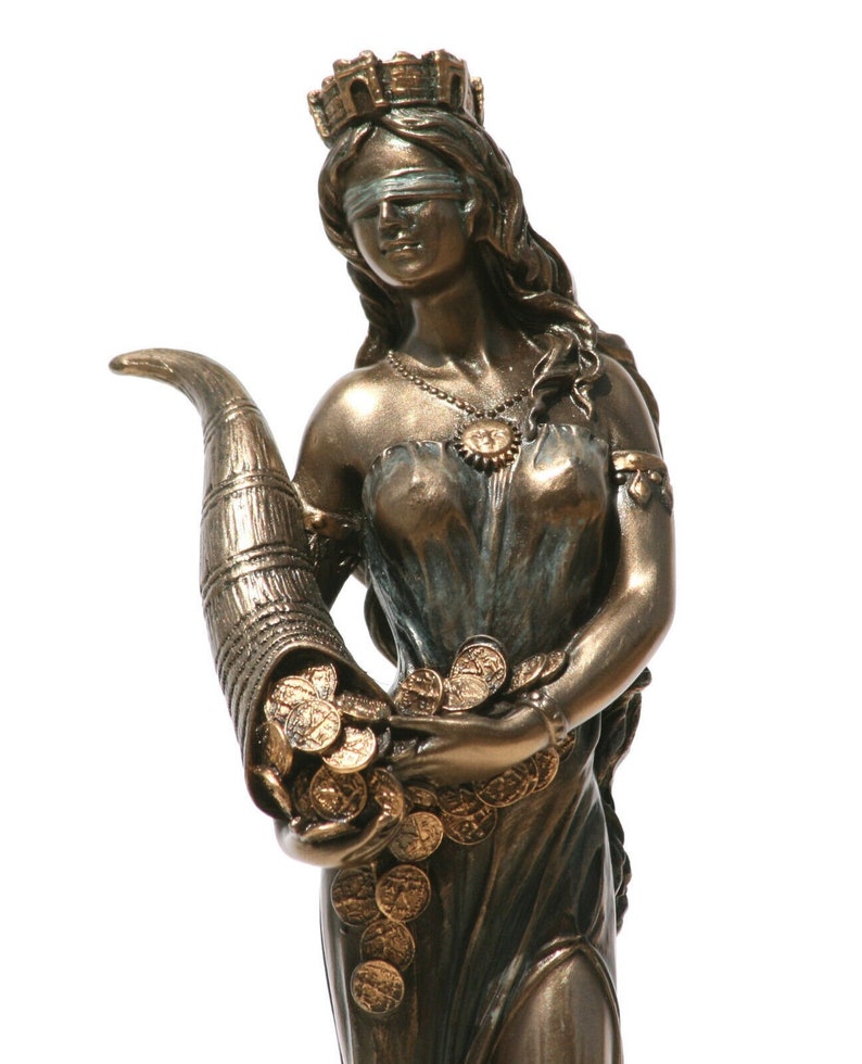 Goddess Fortune Tyche Luck Fortuna Statue Sculpture Figure - Etsy