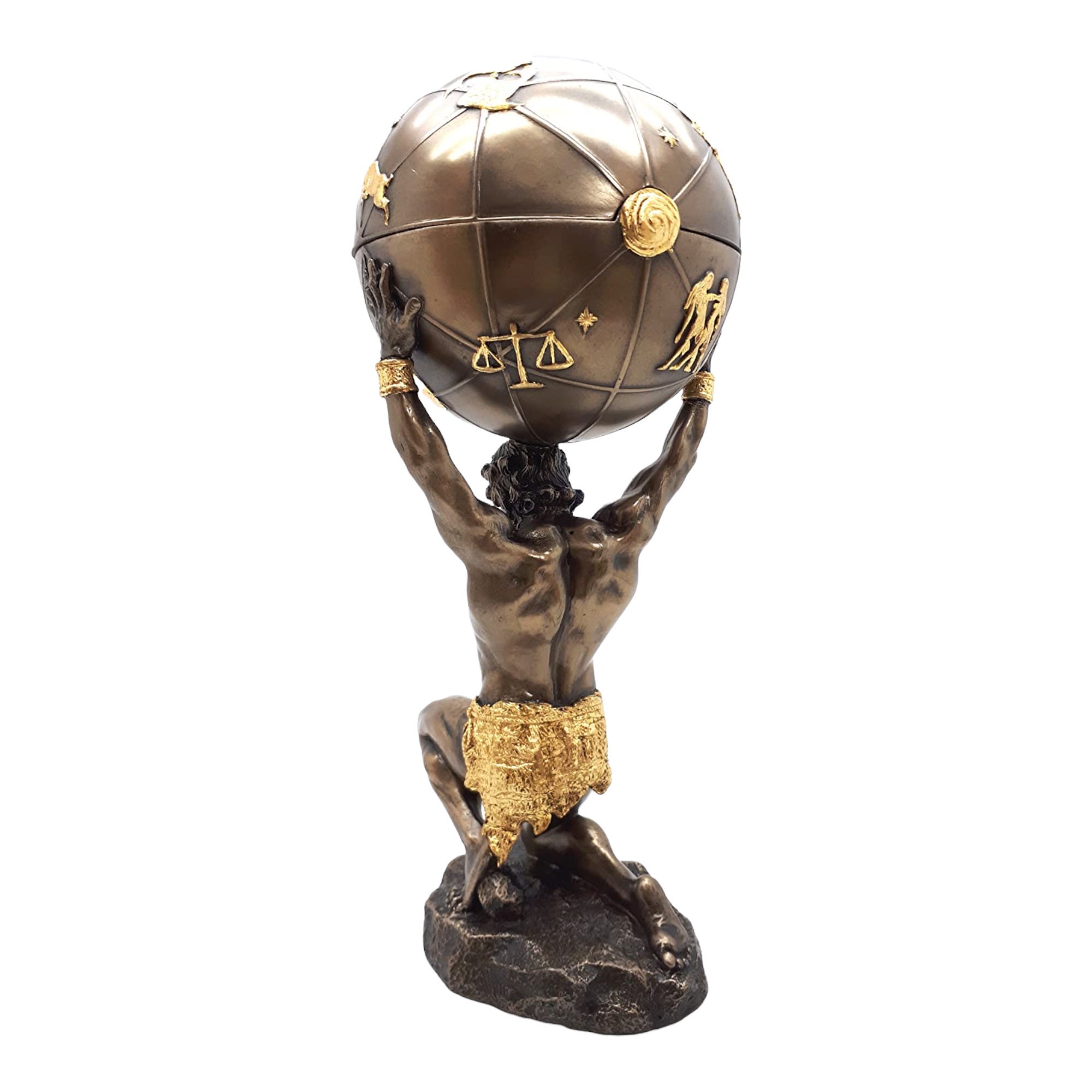 Atlas Titan Celestial Sphere Mythology Greek Cold Cast Bronze & Resin ...