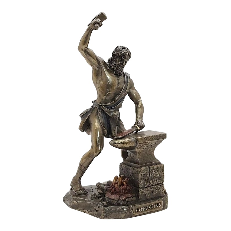 Hephaestus Greek God of Fire and Forge Decorative Statue - Etsy