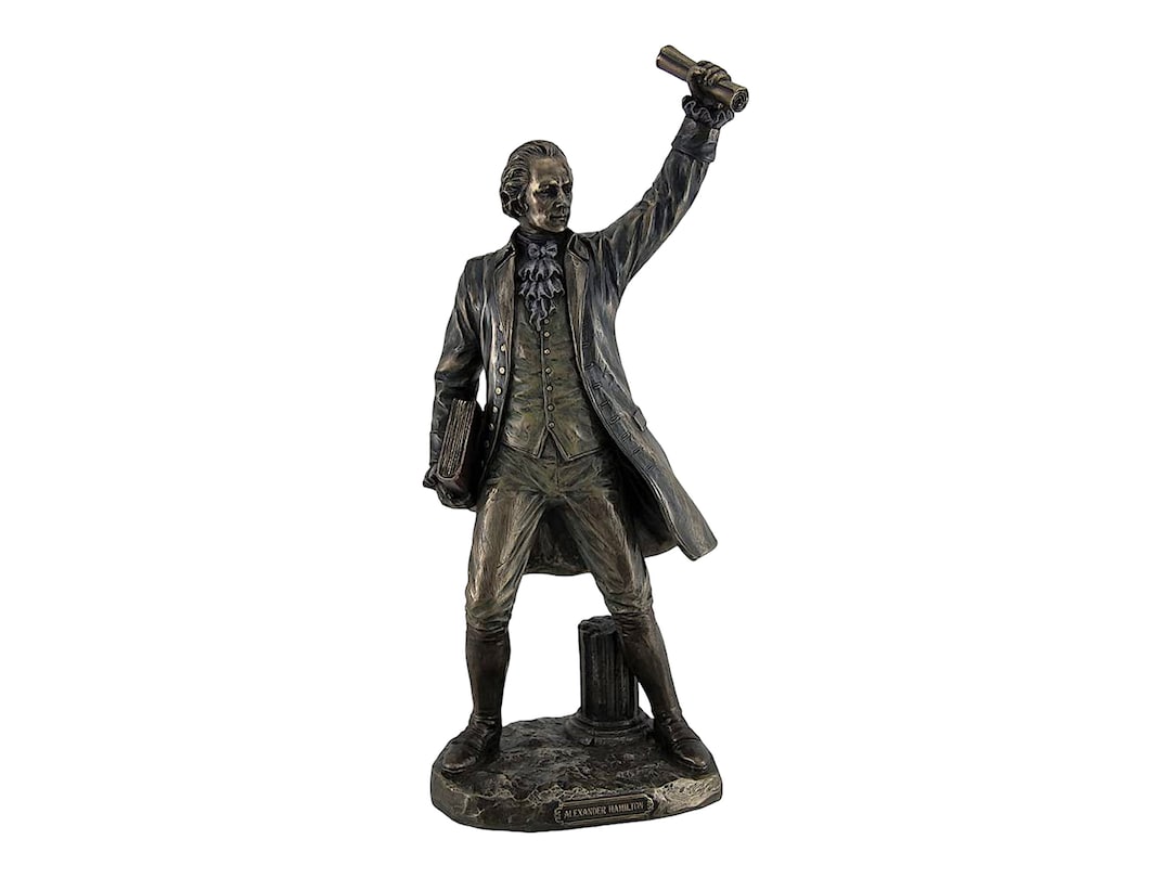 Alexander Hamilton Holding Book and Scroll Cold Cast Bronze & Resin ...