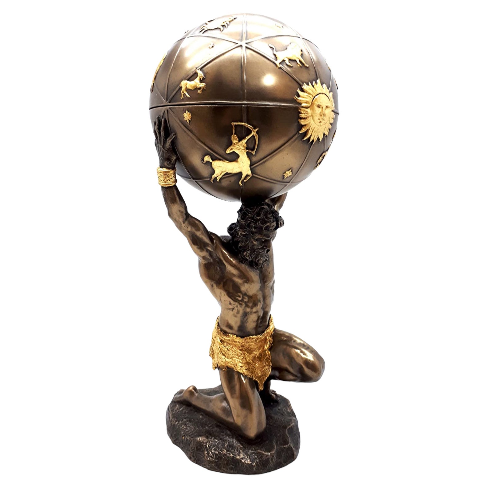 Atlas Titan Celestial Sphere Mythology Greek Cold Cast Bronze & Resin ...