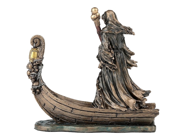 Charon Statue: Greek Mythology Ferryman of Hades, Cold Cast Bronze ...