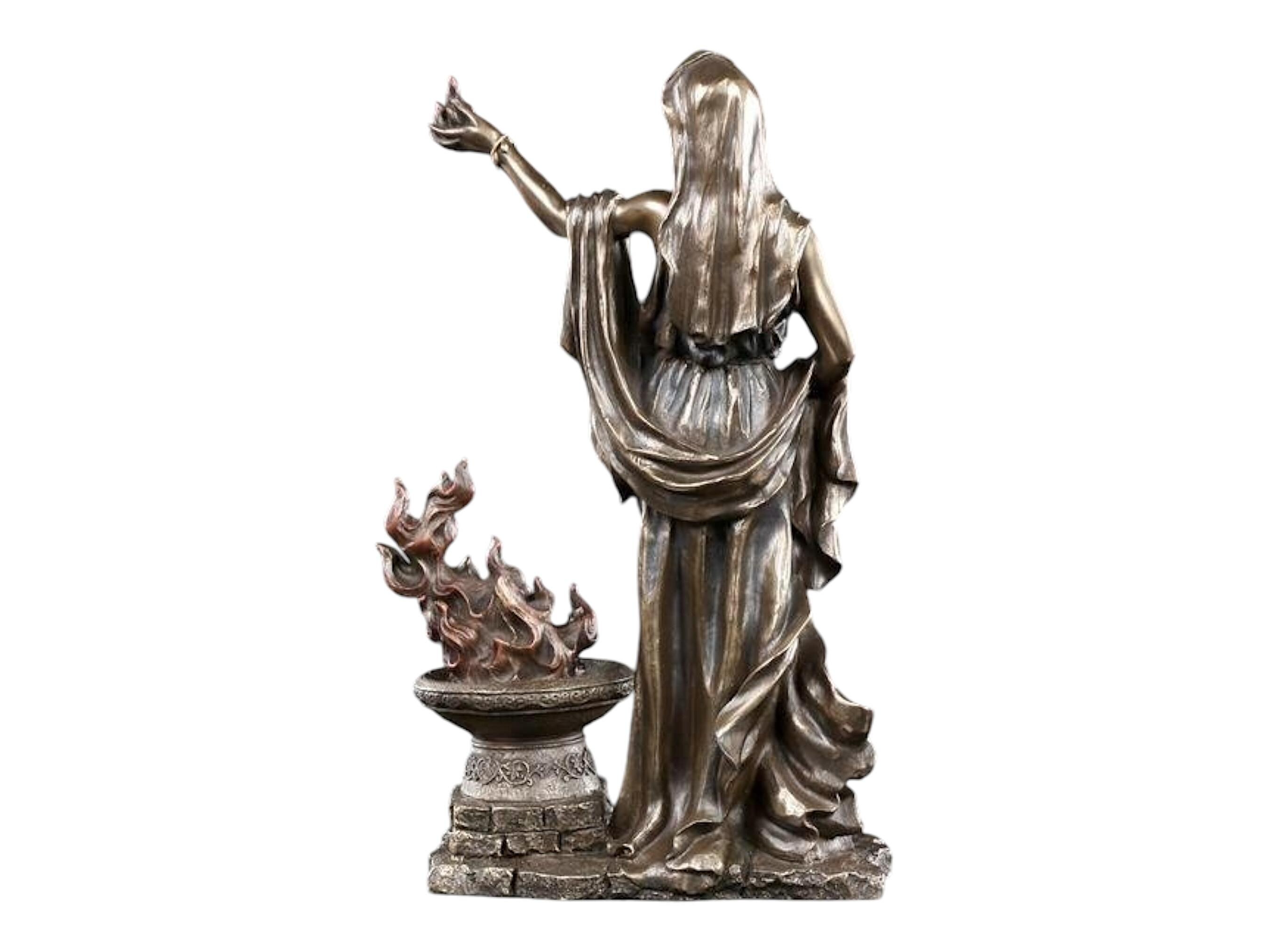 Hestia Vesta Goddess of Home and Family Cast Bronze & Resin Statue ...