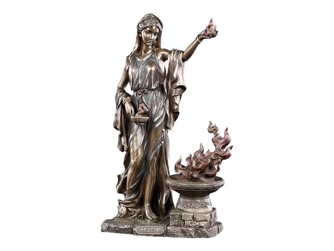 Hestia Vesta Goddess of Home and Family Cast Bronze & Resin Statue ...