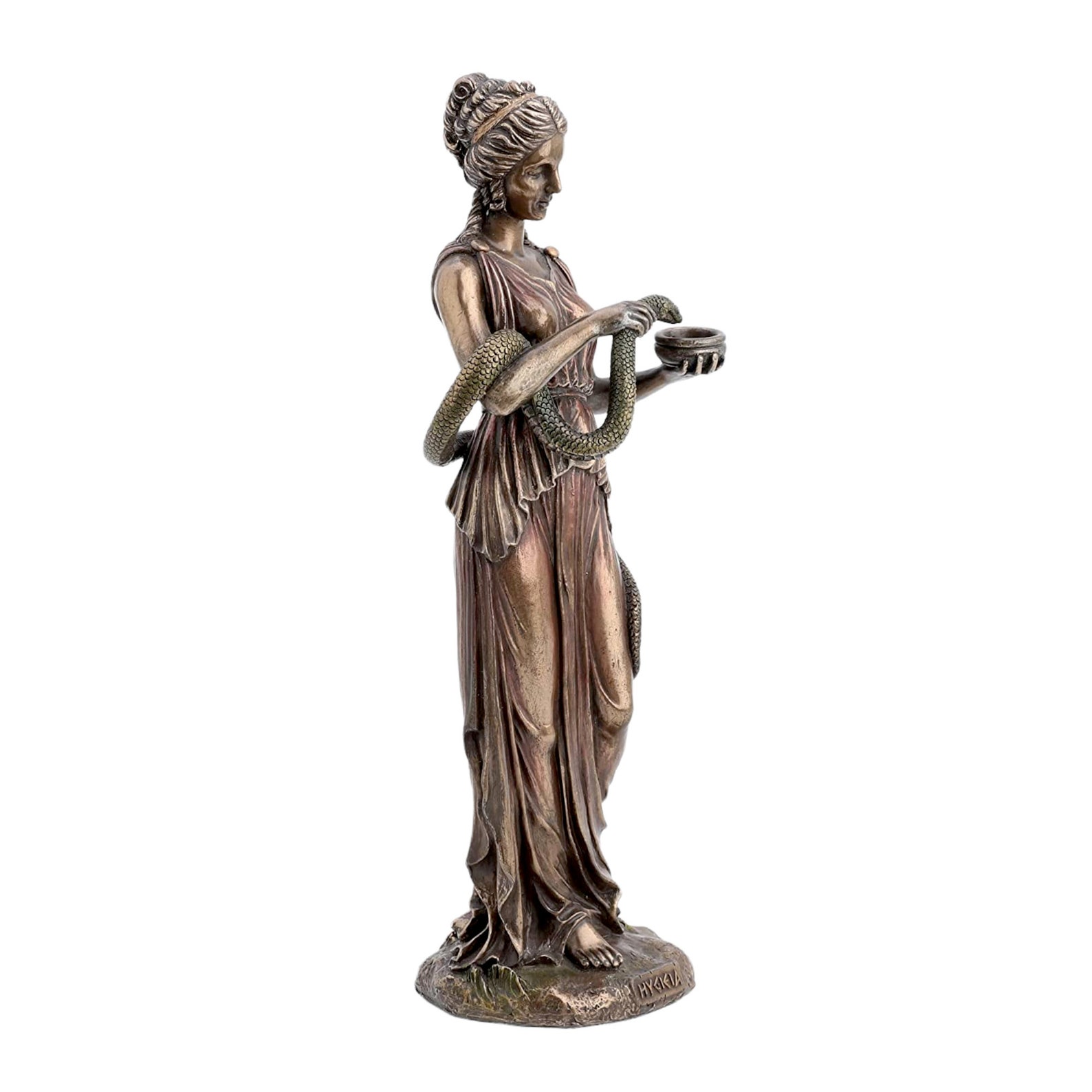 Hygeia Greek Goddess of Health Figurine Cold Cast Bronze & - Etsy