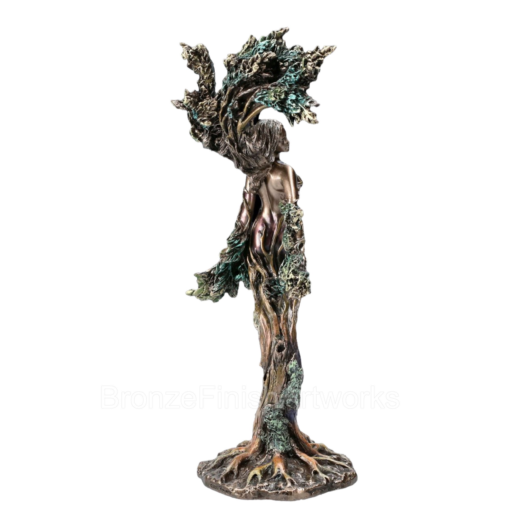 Dryad Forest Nymph Spring Cold Cast Bronze & Resin Statue Sculpture ...