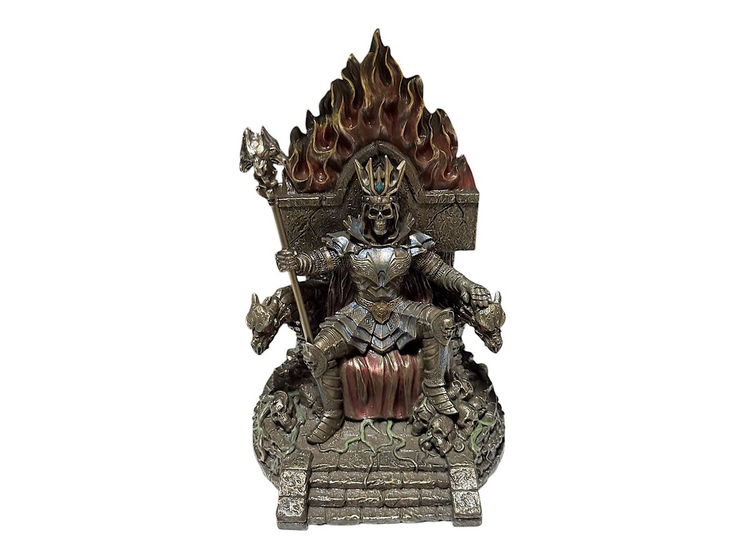 Inferno Skeleton Sovereign Cold Cast Bronze & Resin Statue Sculpture - Etsy