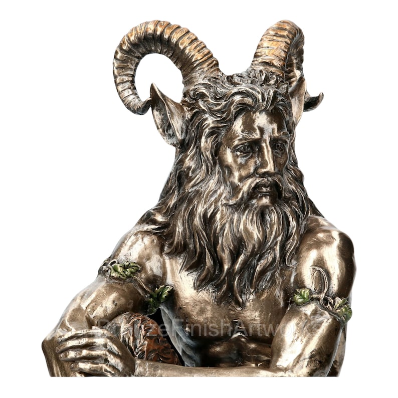 Pan Greek God of Wild & Nature Faun Statue Sculpture Bronze Finish ...