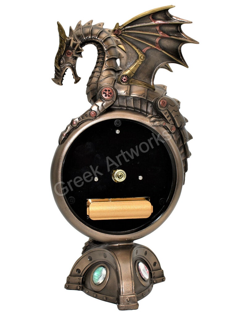 Steampunk Dragon Eye Bronze Finish Table Mechanical Clock - Etsy