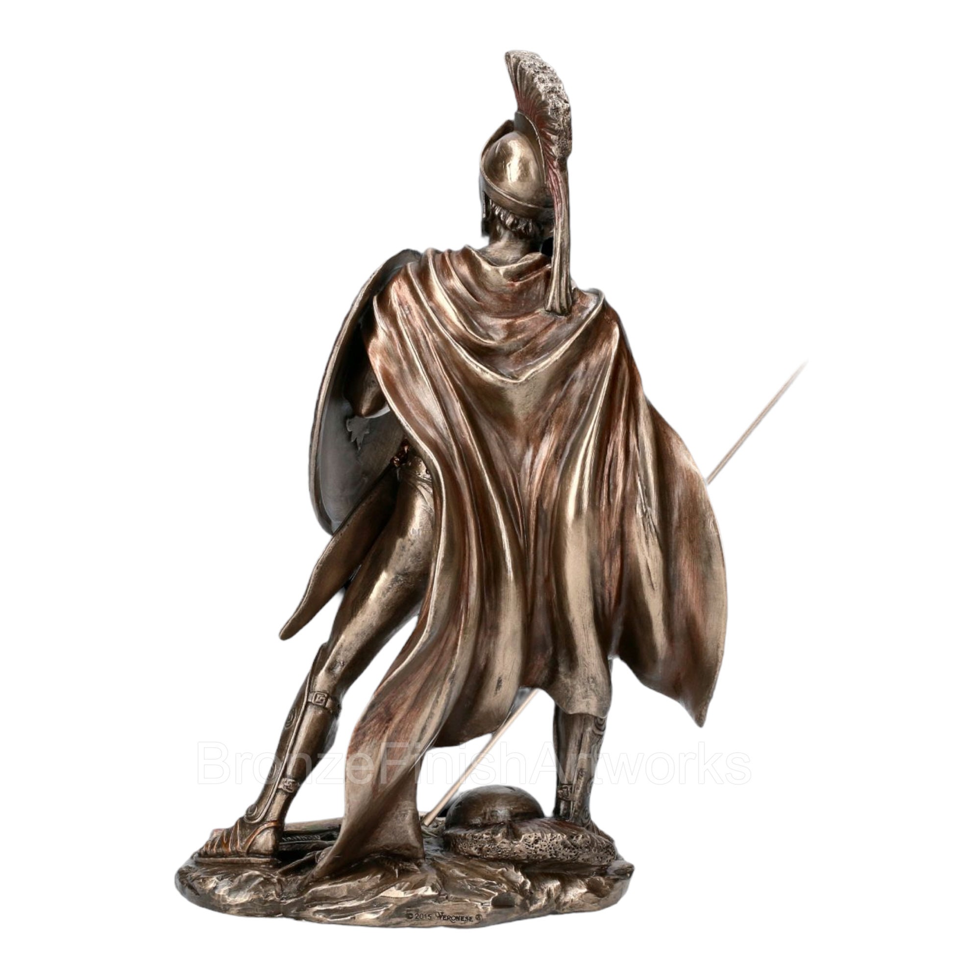 Cold Cast Bronze Leonidas, Spartan King Statue - Greek Hero Sculpture ...