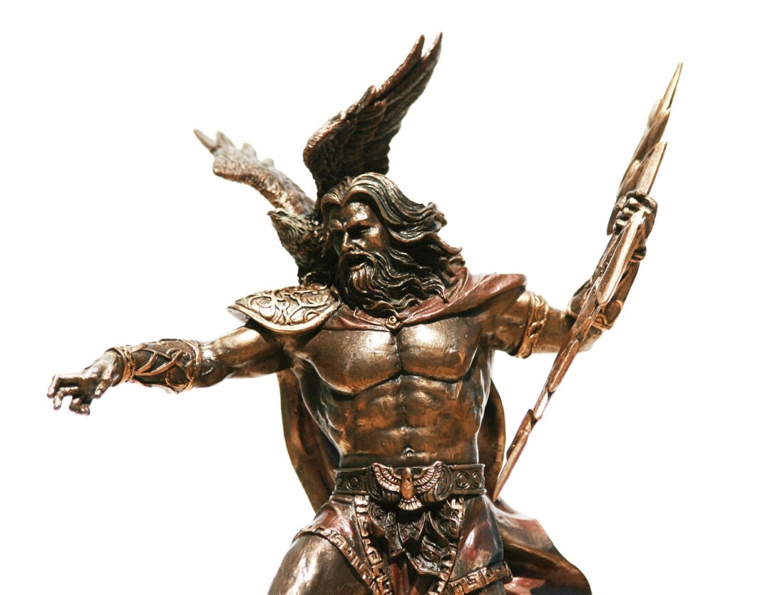 Zeus Statue: King of Gods, Bronze & Resin Sculpture (19.68 Inches ...