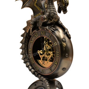 Steampunk Dragon Eye Bronze Finish Table Mechanical Clock - Etsy