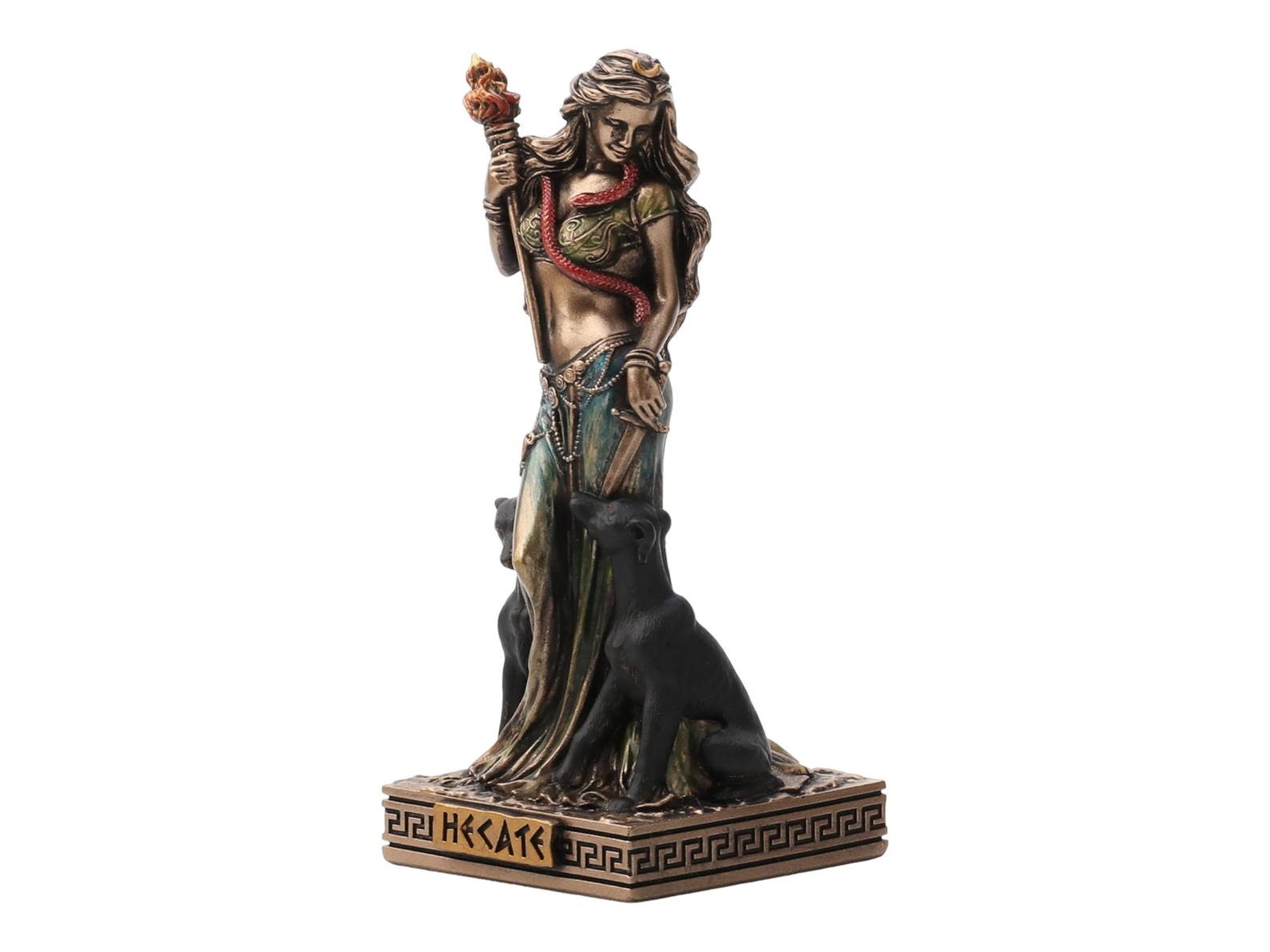 Hecate Greek Goddess of Magic Miniature Figurine Cold Cast Bronze ...