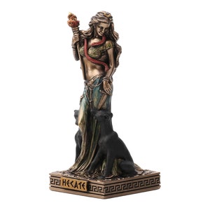 Hecate Greek Goddess of Magic Miniature Figurine Cold Cast Bronze ...