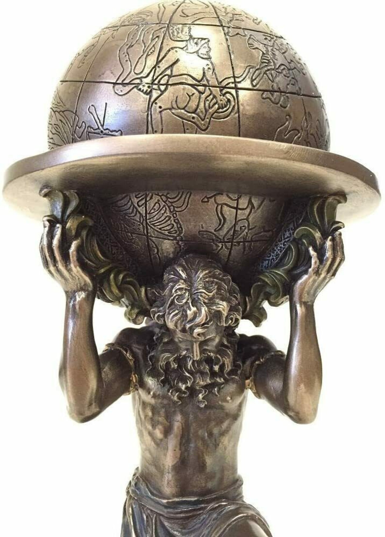 Atlas Titan Celestial Sphere Mythology Greek Statue Sculpture - Etsy