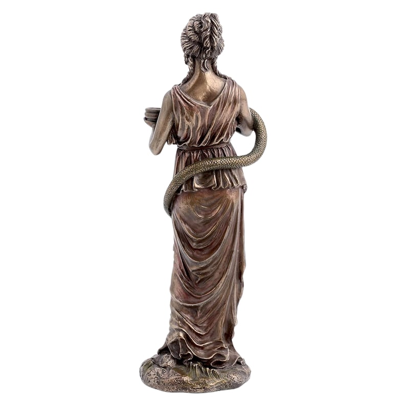 Hygeia Greek Goddess of Health Figurine Cold Cast Bronze & - Etsy