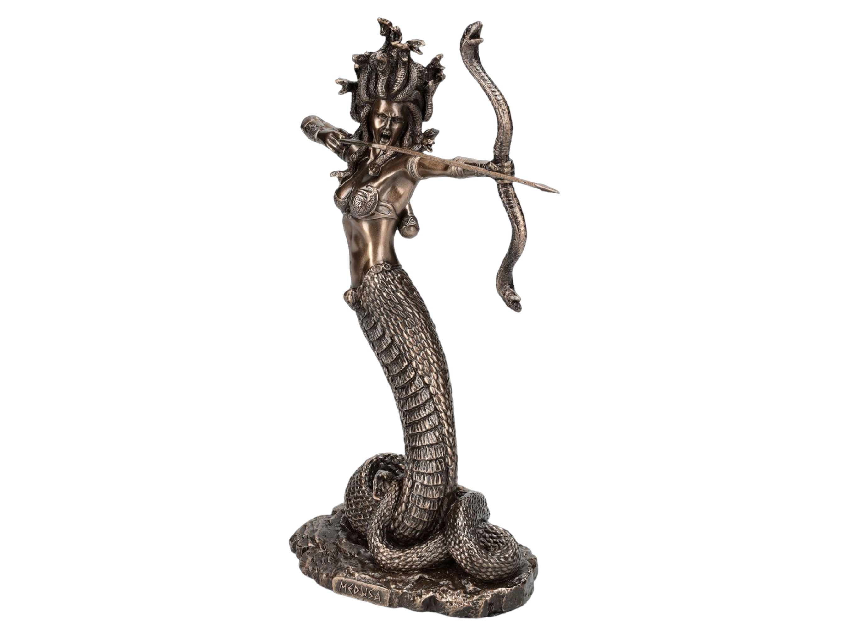 Furious Medusa Shooting Arrow Sculpture Figure Cold Cast - Etsy