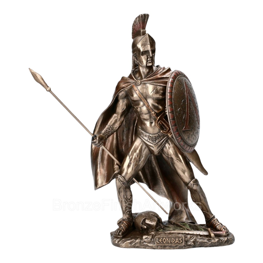 Leonidas Greek Spartan Hero King Warrior Statue Sculpture Figure Cold ...