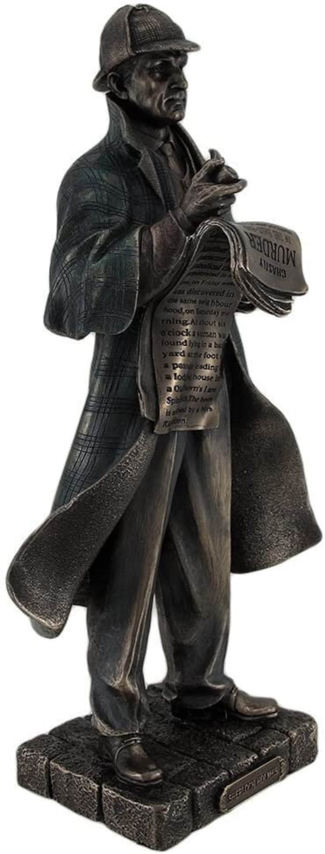 Sherlock Holmes Cold Cast Bronze & Resin Statue Sculpture 11 Inches - Etsy