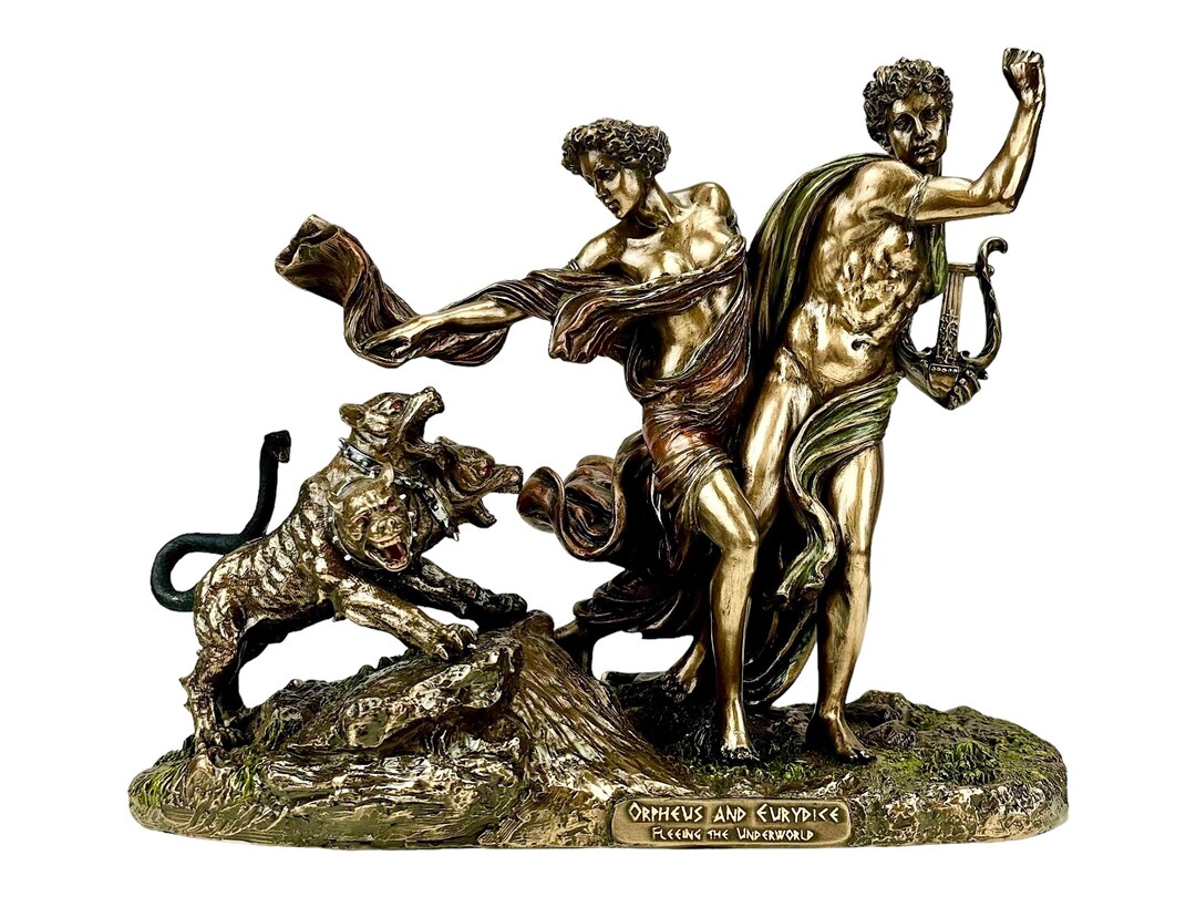 Orpheus and Eurydice Fleeing the Underworld Cold Cast Bronze & Resin ...
