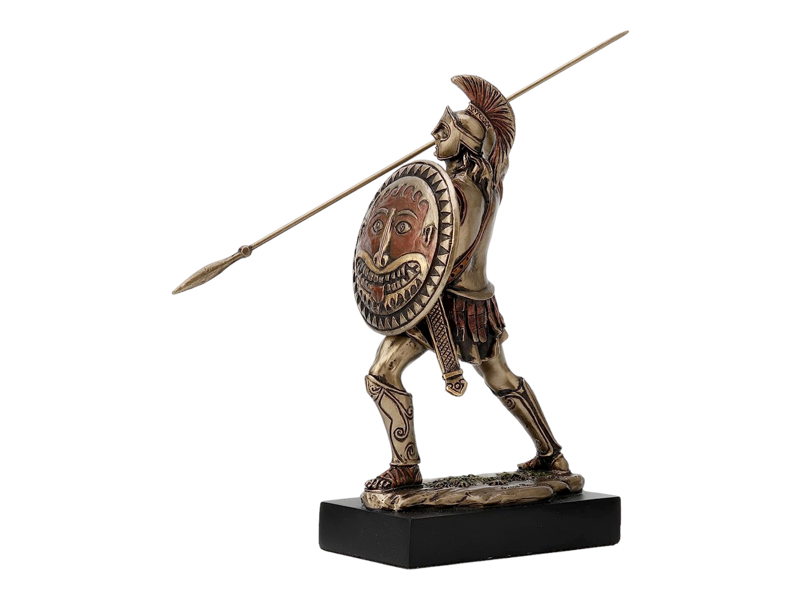 Spartan Warrior Miniature Sculpture Statue Cold Cast Bronze & Resin ...