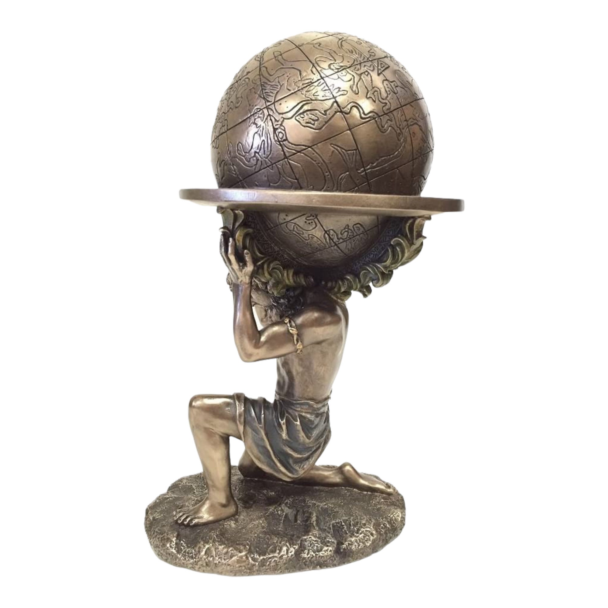 Atlas Titan Celestial Sphere Mythology Greek Cold Cast Bronze & Resin ...