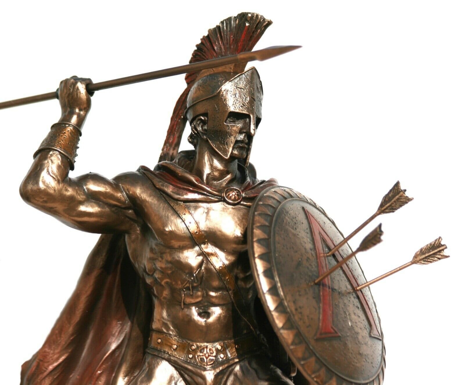 LEONIDAS Greek Spartan King Warrior Statue Sculpture Figure Bronze ...