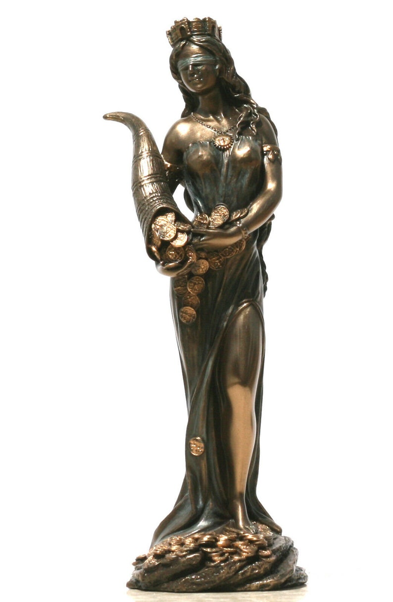 Goddess Fortune Tyche Luck Fortuna Statue Sculpture Figure - Etsy