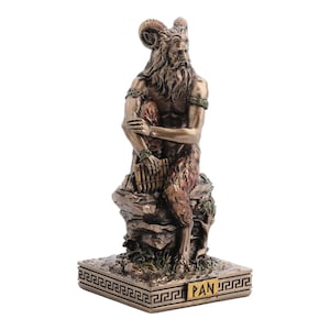 Pan Greek God of the Wild and Nature Faun Hand Painted Miniature Cold ...