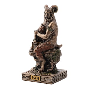 Pan Greek God of the Wild and Nature Faun Hand Painted Miniature Cold ...