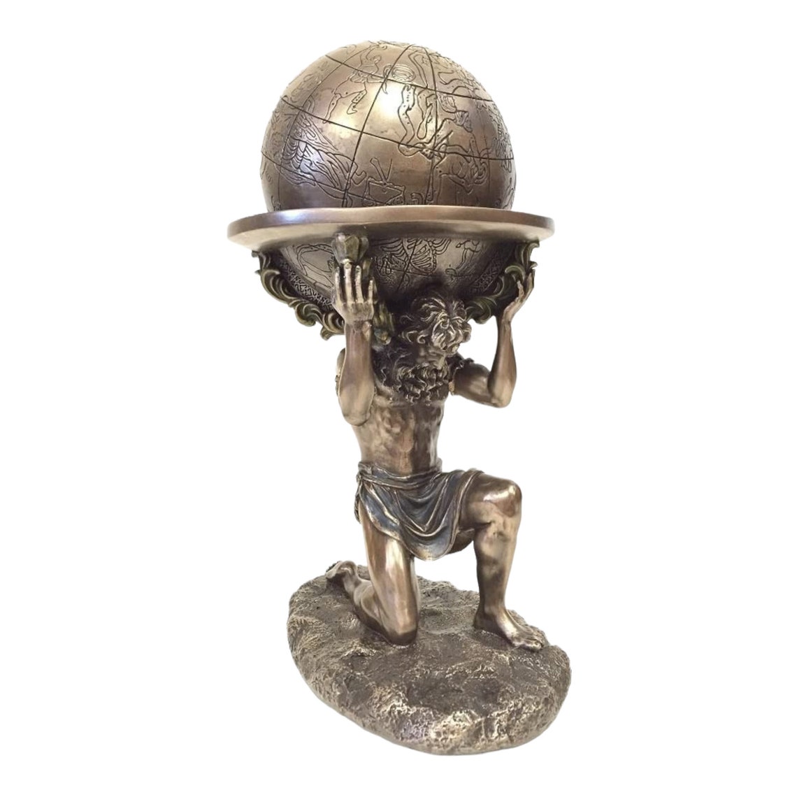 Atlas Titan Celestial Sphere Mythology Greek Cold Cast Bronze & Resin ...