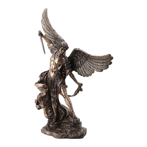 Bronze St Michael Archangel Statue - Etsy