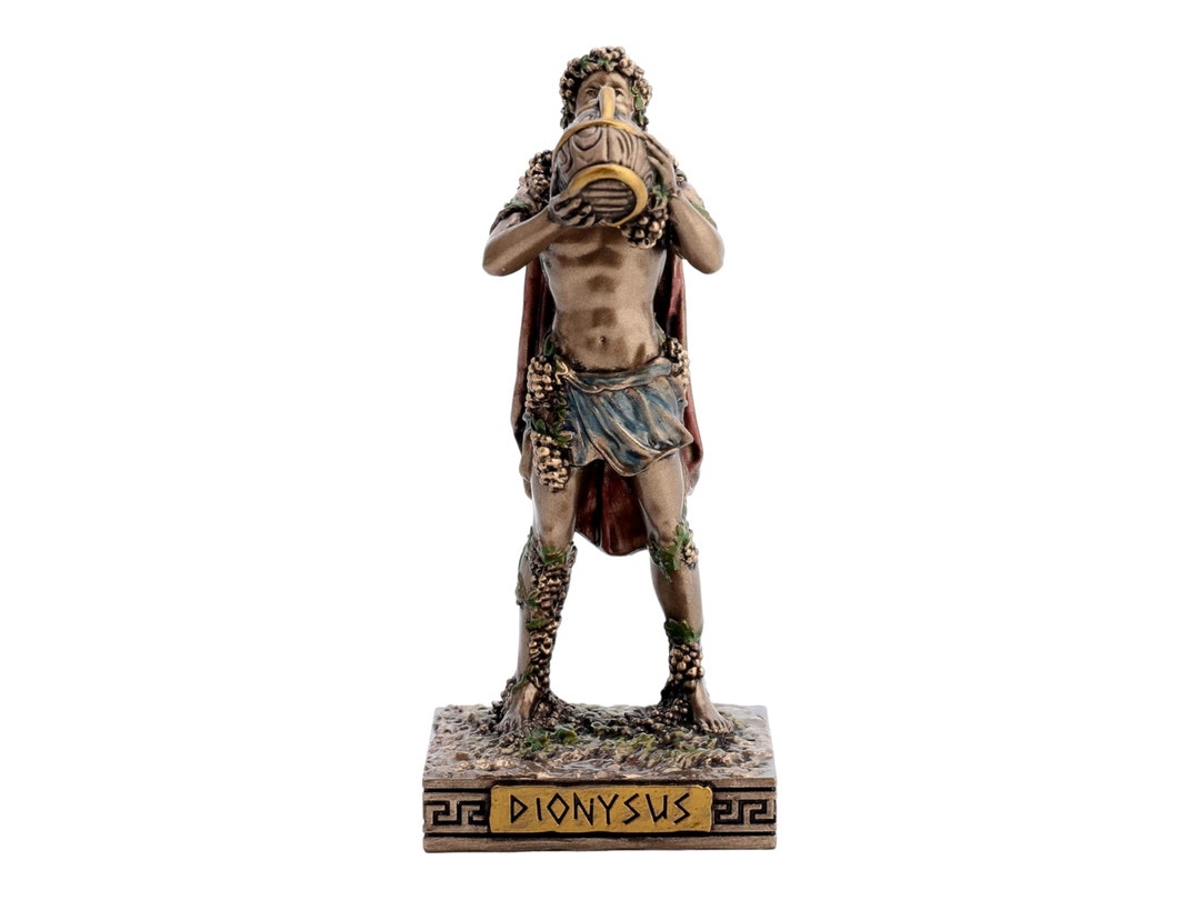 Dionysus Greek God of Wine Miniature Figurine Cold Cast Bronze & Resin ...