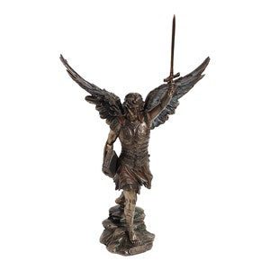 Archangel St. Raguel Angel of Justice Cold Cast Bronze & Resin Statue ...