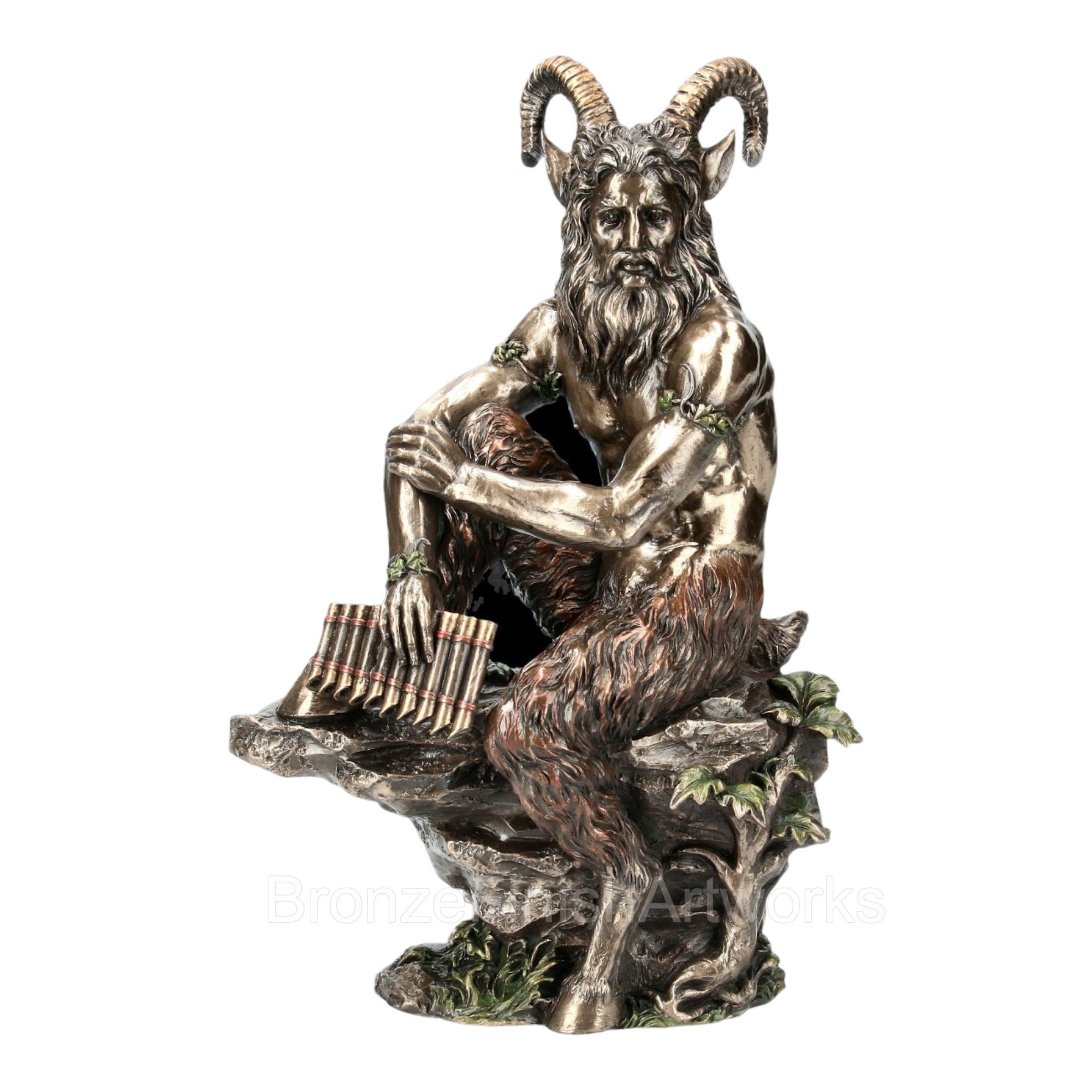 Pan Greek God of Wild & Nature Faun Statue Sculpture Bronze - Etsy