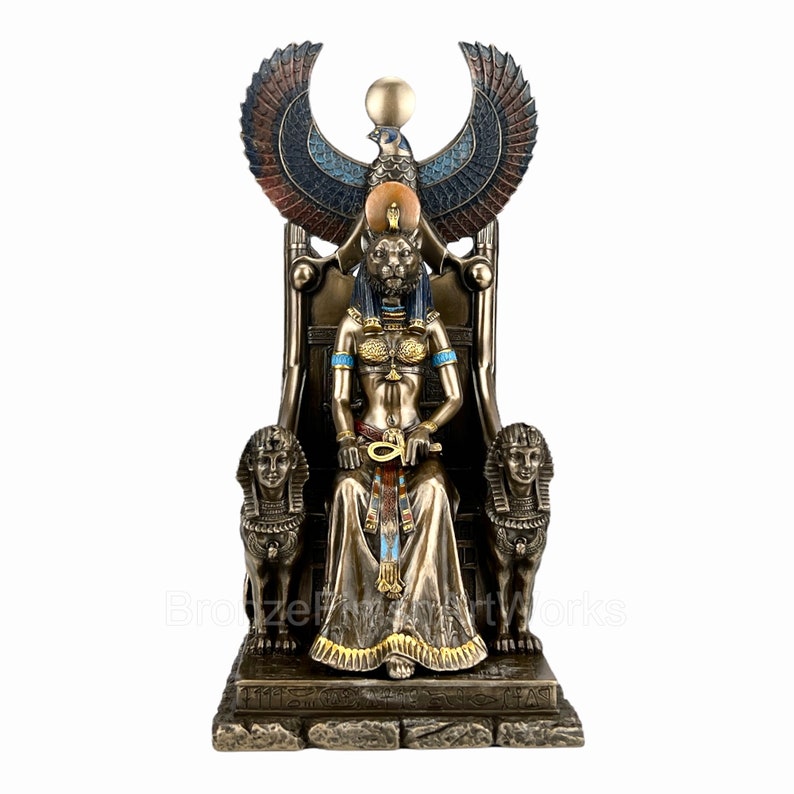 Sekhmet Sitting on Throne Ancient Egyptian Goddess of Healing - Etsy
