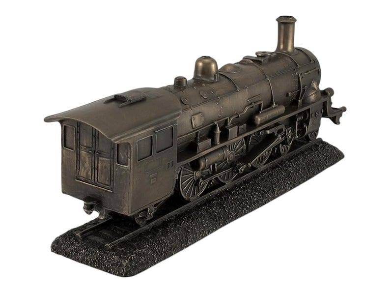 Steam Locomotive Engine Train Cold Cast Bronze & Resin Statue - Etsy