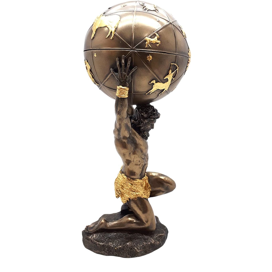 Atlas Titan Celestial Sphere Mythology Greek Cold Cast Bronze & Resin ...
