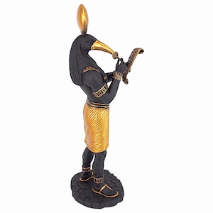 Thoth Egyptian God of Knowledge Cold Cast Bronze & Resin Statue ...