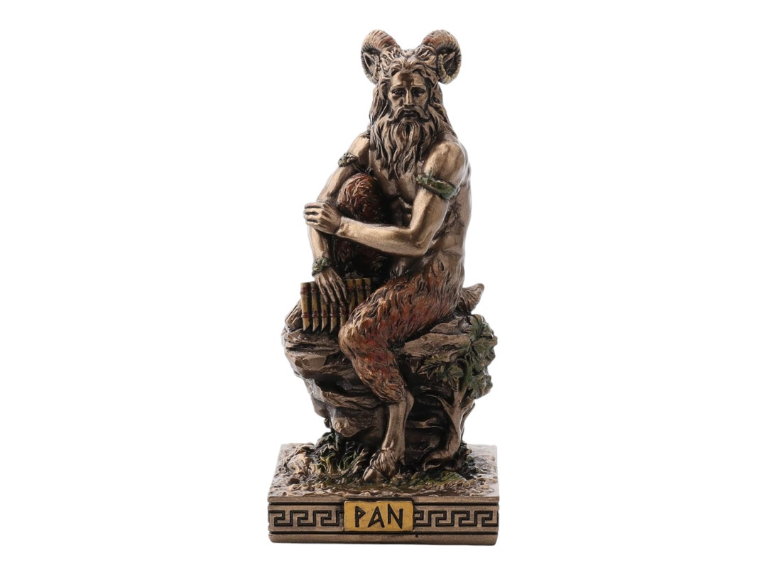 Pan Greek God of the Wild and Nature Faun Hand Painted Miniature Cold ...