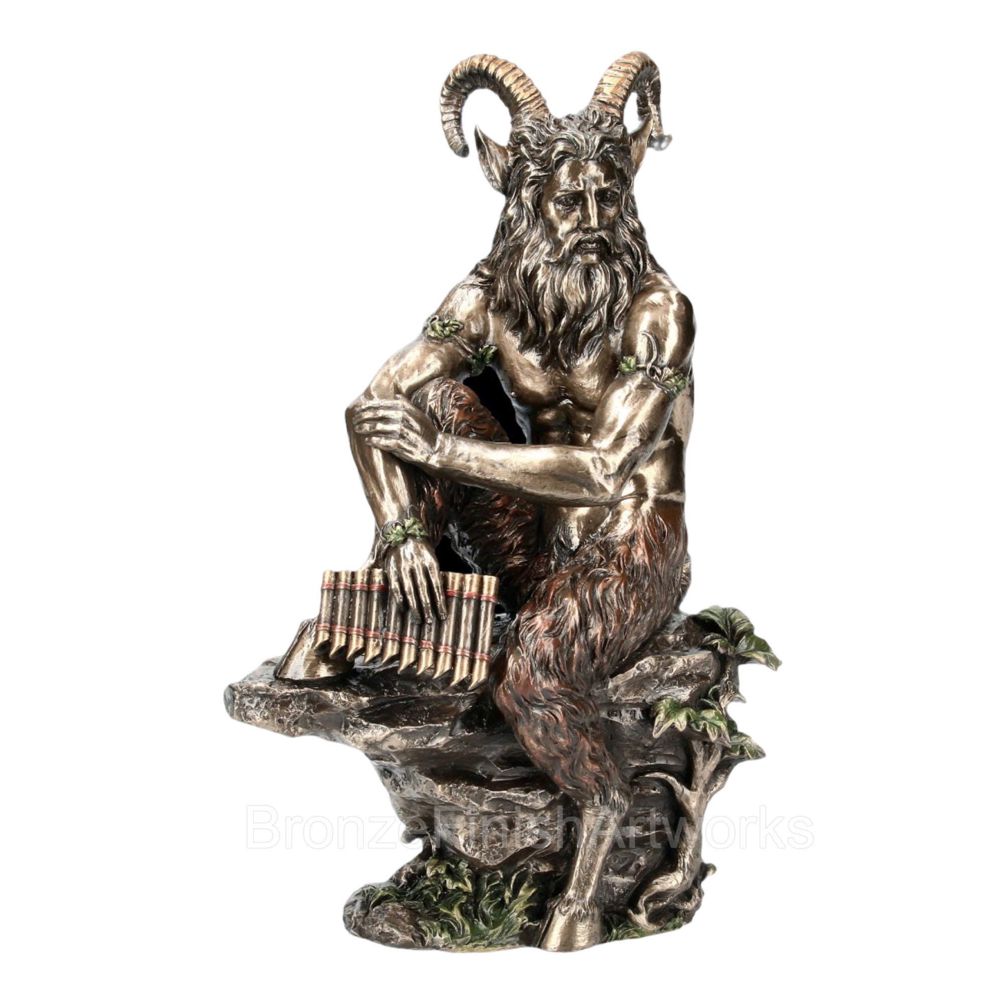 Pan Greek God of Wild & Nature Faun Statue Sculpture Bronze - Etsy