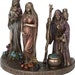 Triple Moon Goddess Maiden Mother and Crone Cold Cast Resin Bronze ...