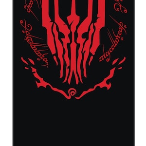 LOTR Banner Sauron Flag 50x160cm Lord Of The Rings | Etsy