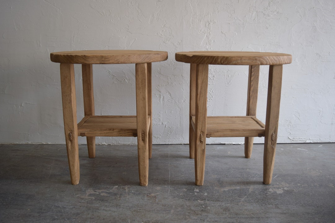 Set of Two End Tables - Etsy