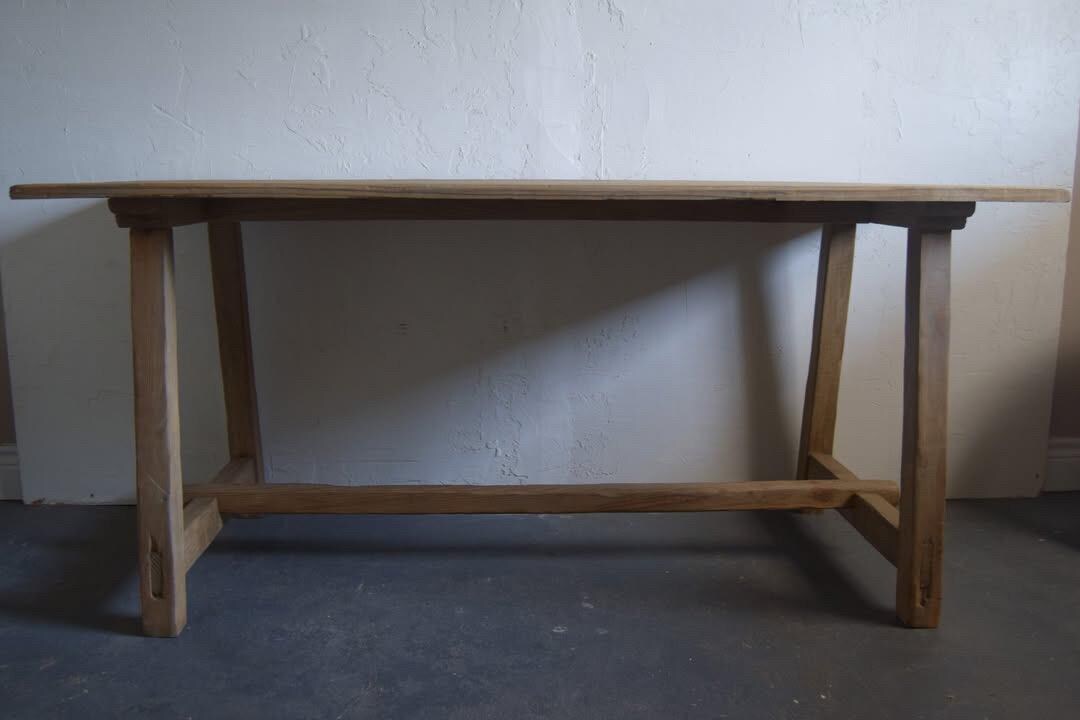 Made to Order: Slender Solid Wood Table - Etsy