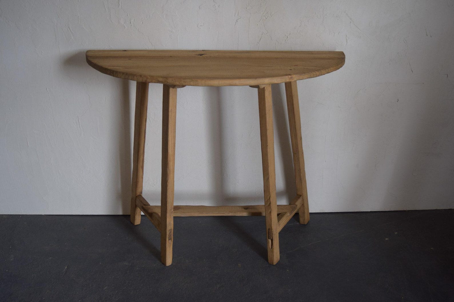 Demilune Accent Table Thin Top - Etsy
