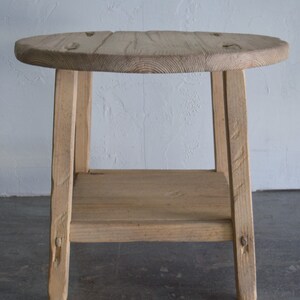 Large Unique Round Table With Shelf - Etsy