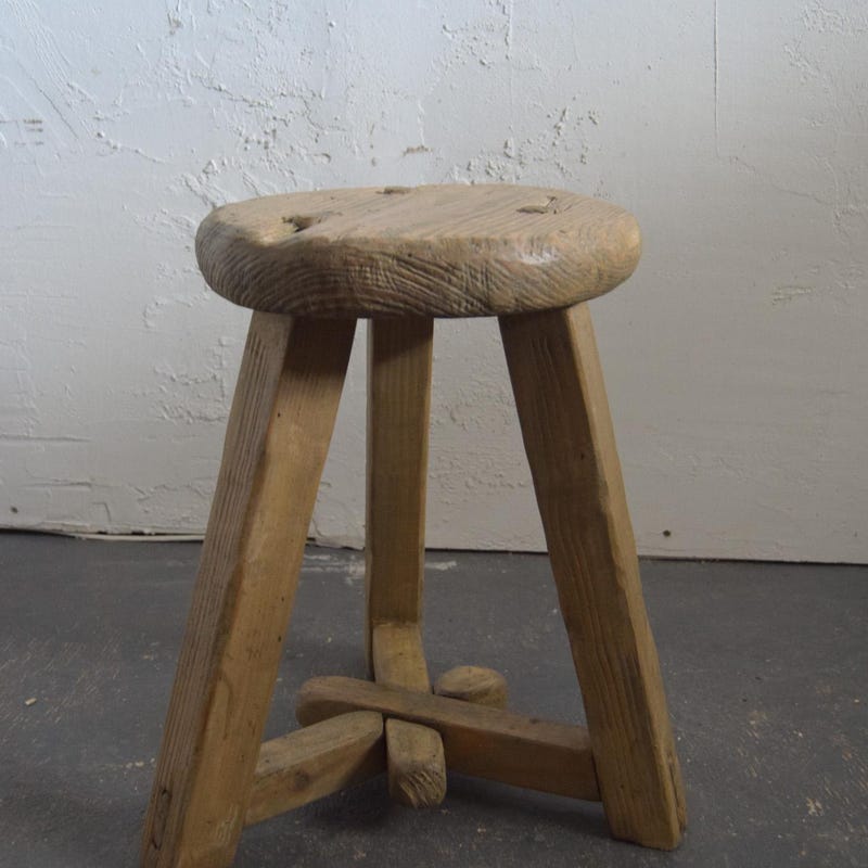 Small Antique Stool - Etsy