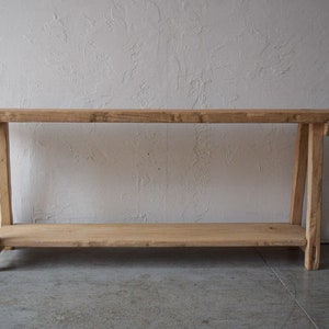 Made-to-order: Long Solid Wood Console Table 68" Long - Etsy