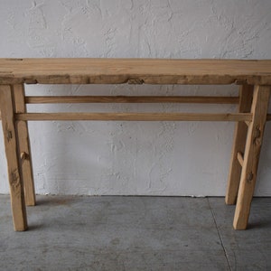 Made-to-order: Slim Wooden Console Table - Etsy